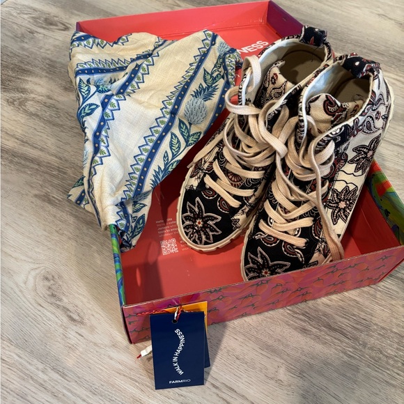 FARM Rio | Shoes | Farm Rio High Top Sneakers Size 85 With Box And Shoe ...